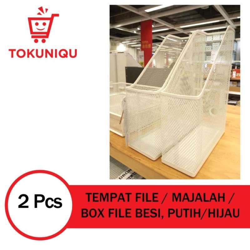 Promo Box File Besi Jaring Magazine Tray Tempat Dokumen Majalah 2 Sekat ...