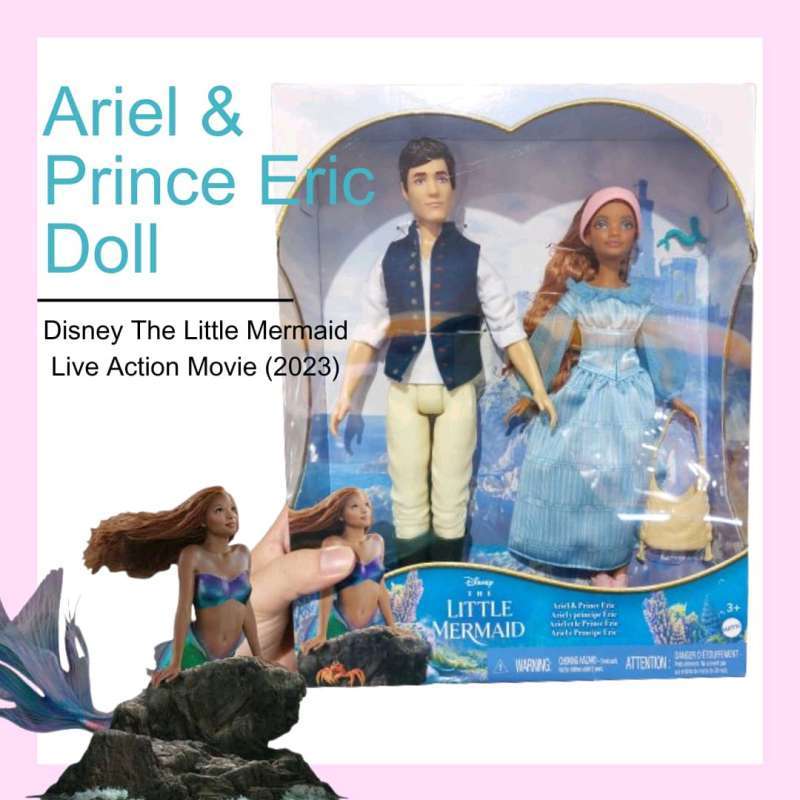 Jual Ariel and Prince Eric Doll - Disney The Little Mermaid Live Action ...