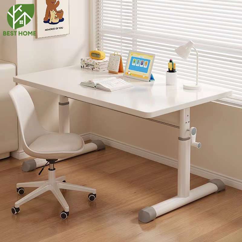 Promo Meja Belajar Tinggi Adjustable Meja Kantor Standing Desk Roda ...