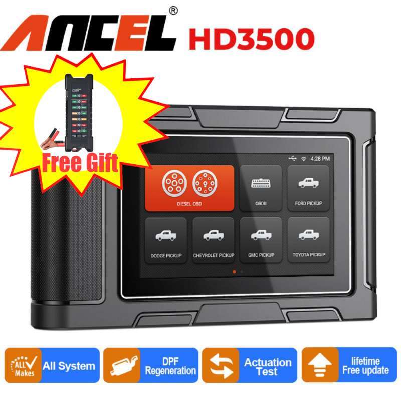 Promo HD3500 Pickup Heavy Duty Truck Scanner with DPF Regen& Service ...