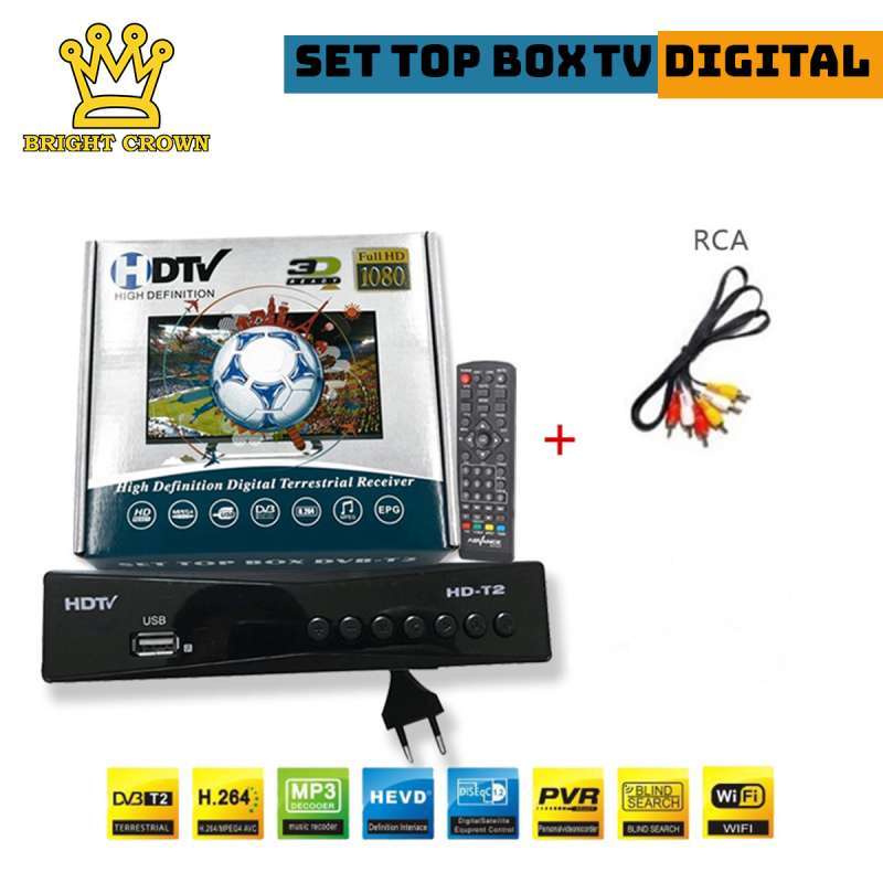 Promo Set Top Box TV Digital Receiver Penerima Siaran Full HD/ STB Wifi ...