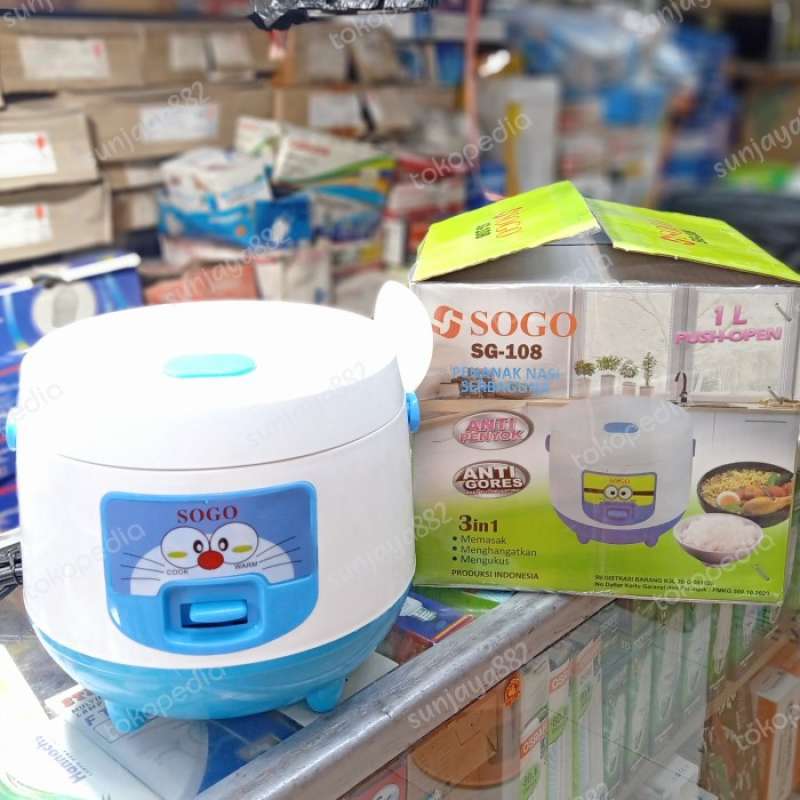 Promo Diskon Magicom Sogo-Sg108 1 Liter 3In1 Memasak Mengukus Menghangat Diskon 36% di Seller ...