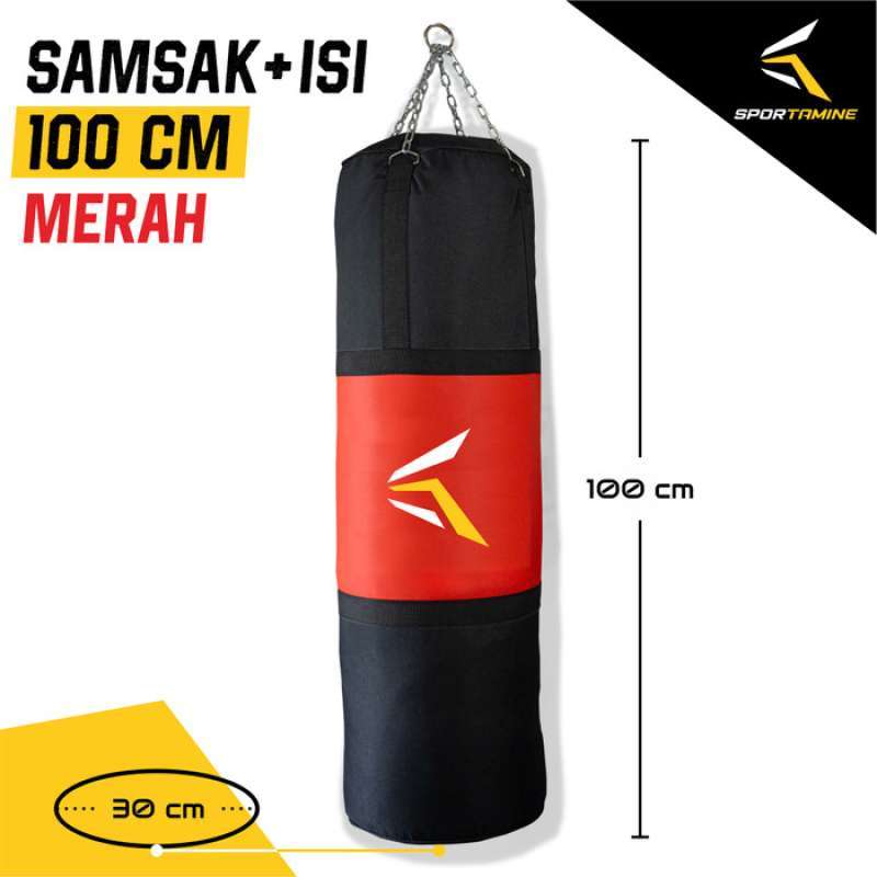 Promo Samsak PLUS Isi 100 cm / Samsak Tinju Boxing Beladiri Pukul ...