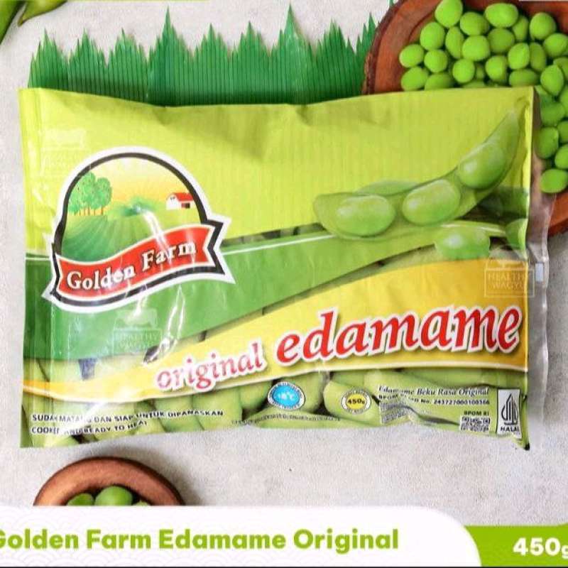 Jual Golden Farm Original Edamame 450gr di Seller Gozzen Frozen Food ...