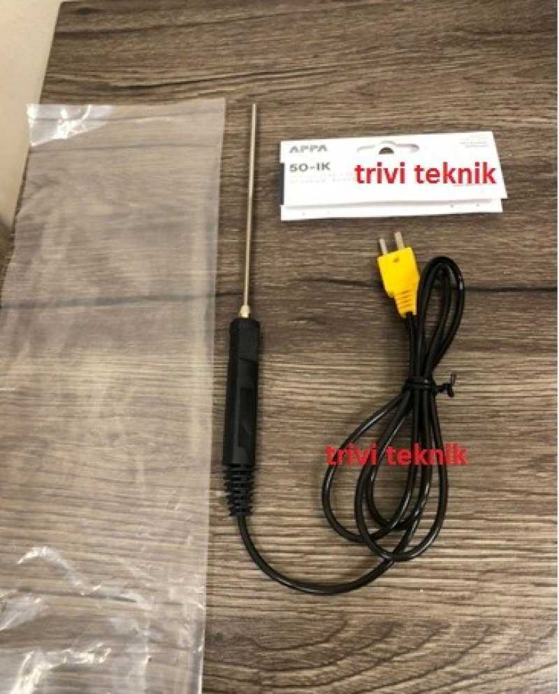 Promo THERMOCOUPLE PROBE AIR THERMOMETER DIGITAL APPA 50AK,STICK TERMO ...