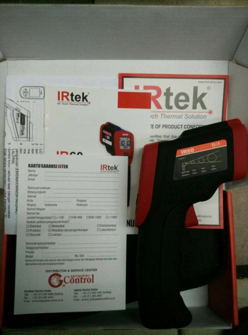 Promo INFRARED THERMOMETER IRTEK IR60 / TEMPERATURE IR 60 ...