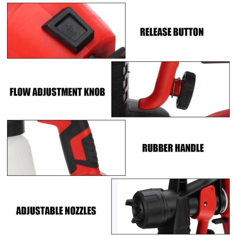 Promo Wais Alat Cat Kompresor Spray Elektrik 550watt Cat Besi Kayu ...