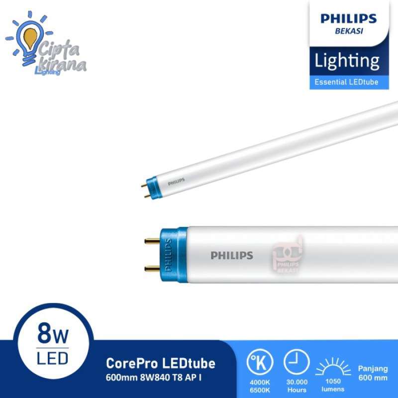Promo LAMPU TL LEDTUBE COREPRO 8W T8 1050LM 600MM 65K - 40K -POROSWONDERLAND - Putih Diskon 50% ...