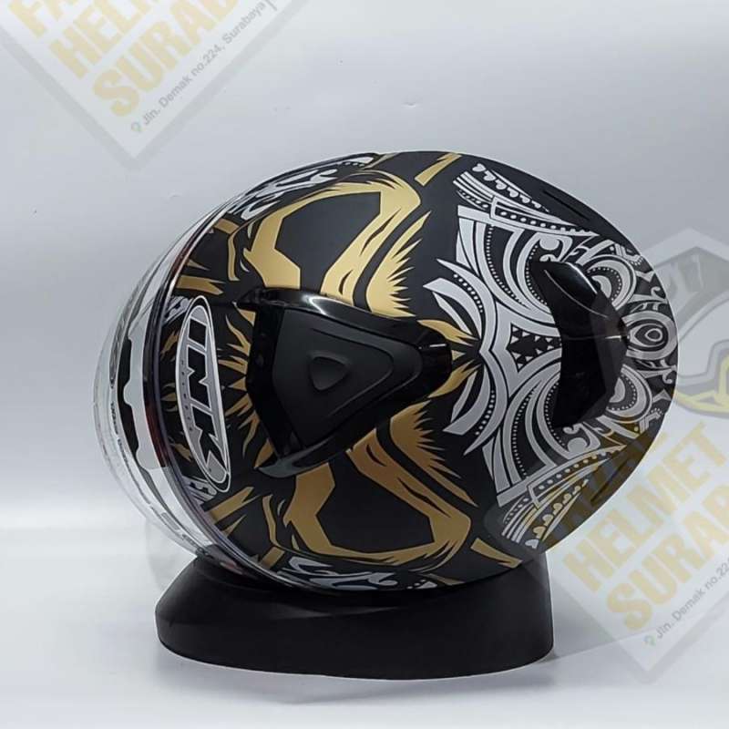 Jual Ink Dynamic Seri 3 Matt Black / Gold Original Helm Di Seller ...