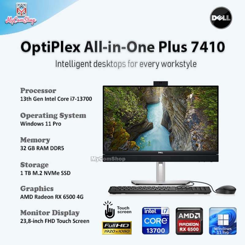 Jual DELL OPTIPLEX 7410 PLUS PC AIO 17-13700 32GB 1TB RX 6500 4GB 24 ...