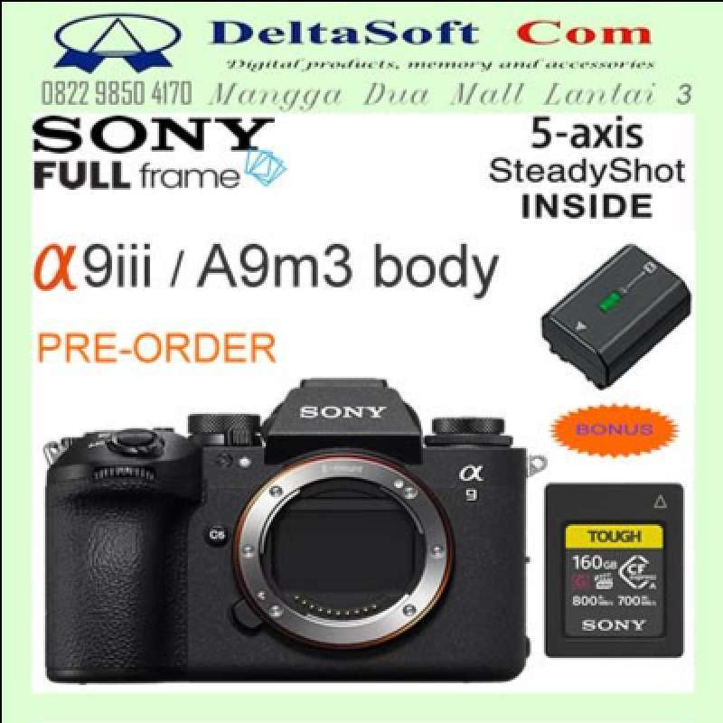 Jual Sony Alpha A9iii A9M3 A9 iii Body - Kamera Mirorrless Full-Frame - SEL 100-400GM di Seller ...