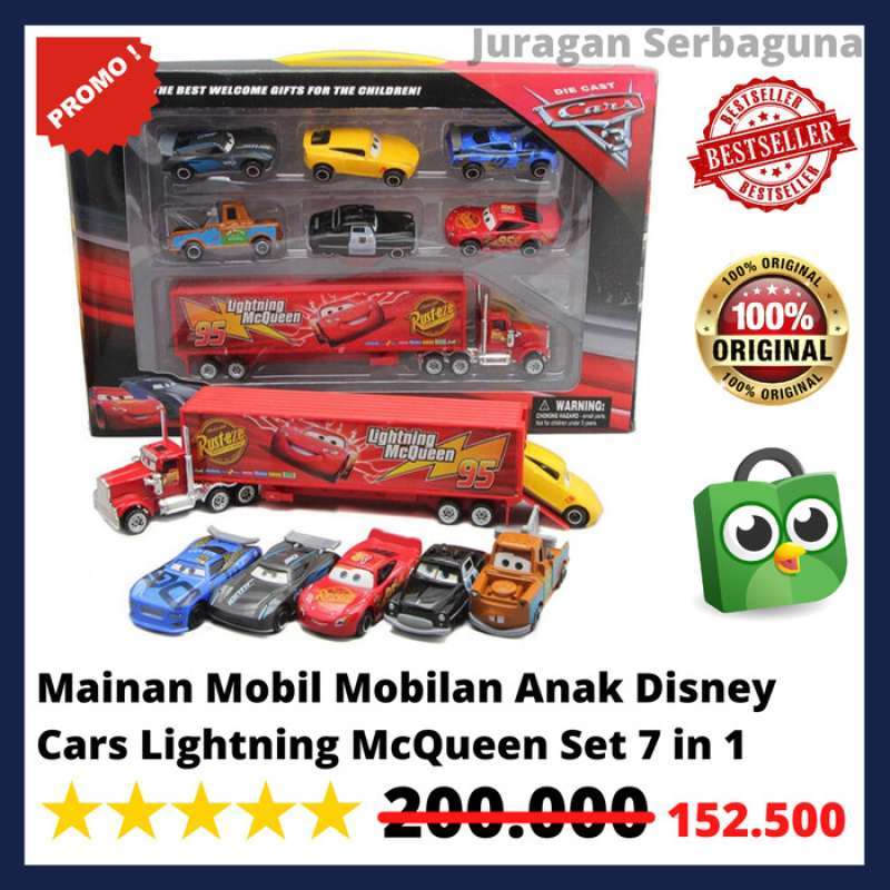 Promo MAINAN MOBIL MOBILAN ANAK DISNEY CARS LIGHTNING MCQUEEN SET 7 IN ...
