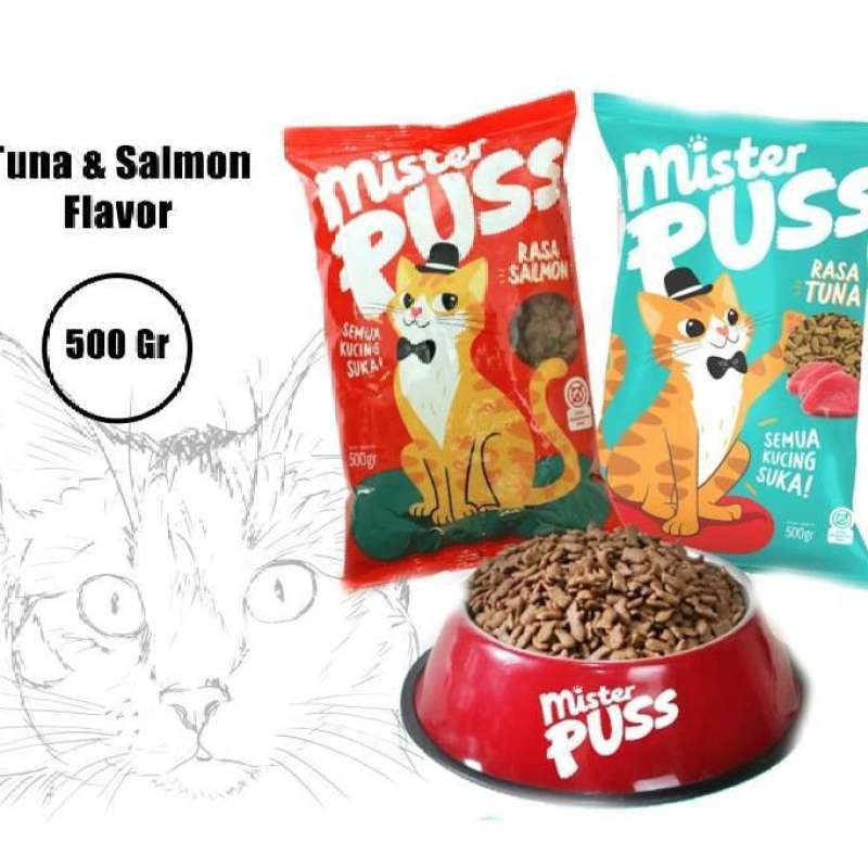 Promo Mister Puss 500 gr cat foo Freshpack Makanan Kucing Dry Food ...