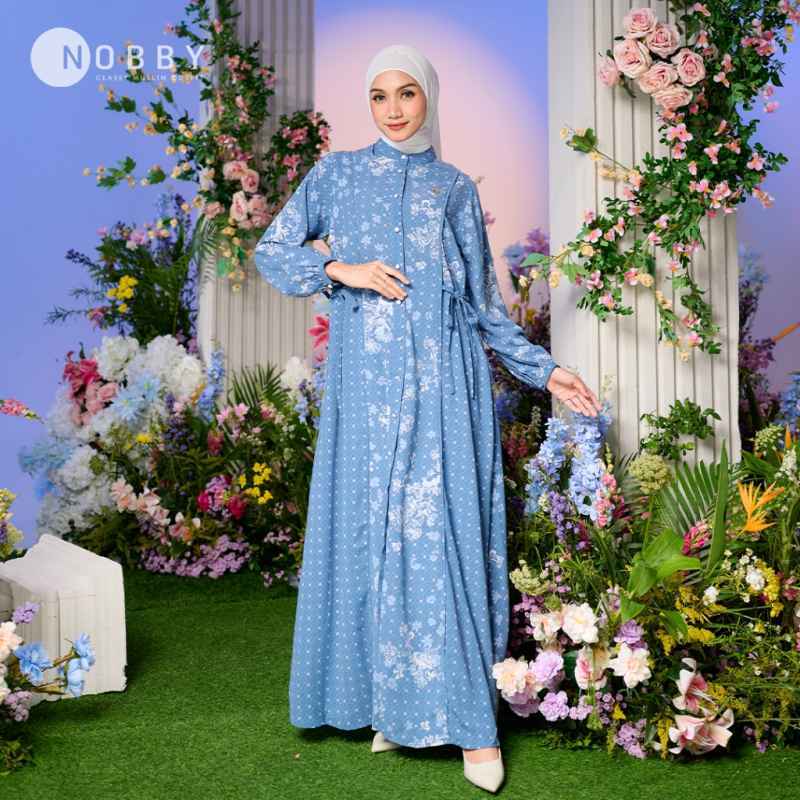 Jual Nobby - Zahrina Dress Bahan Woolpeach Premium Koleksi Lebaran 2024 ...