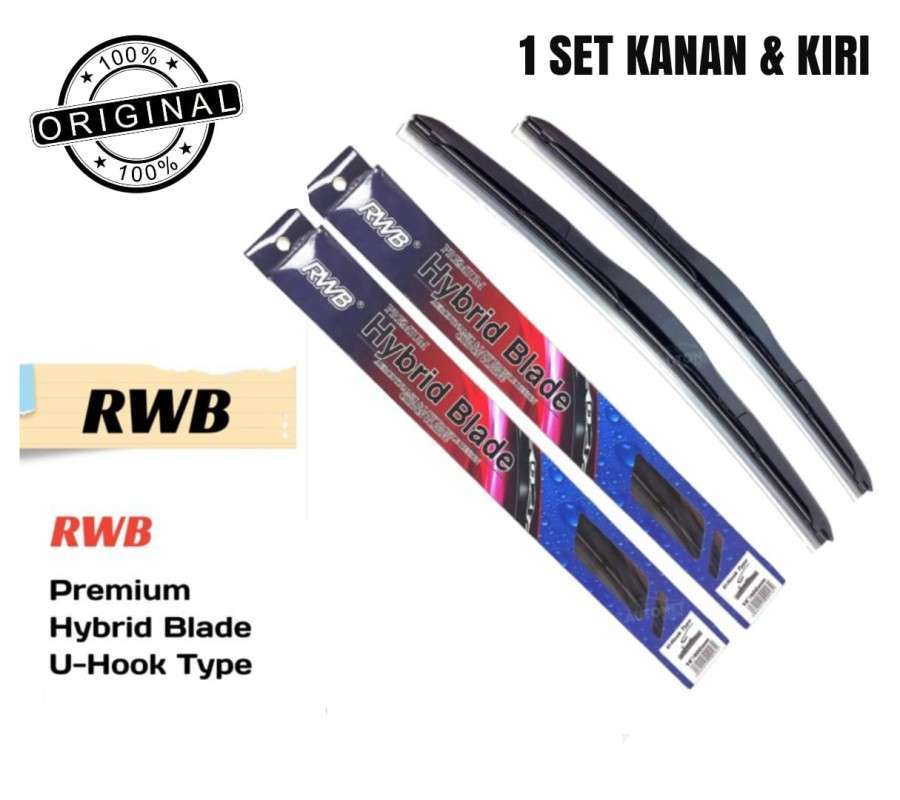 Jual Wiper Depan Blade Hybrid RWB Type U-Hook untuk Toyota Rush 20/16 ...