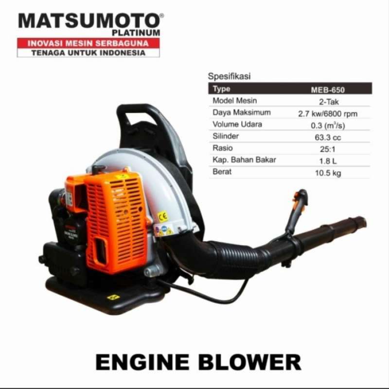 Promo ENGINE BLOWER MESIN BLOWER PENIUP DAUN KERING MATSUMOTO MEB-650 ...