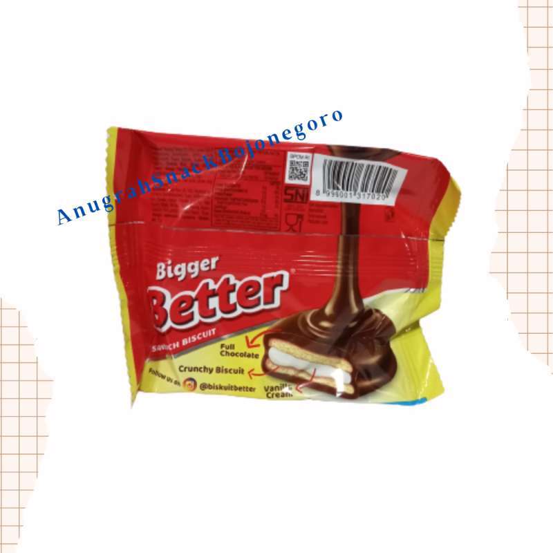 Jual Better Sandwich Biscuit Renceng 27gr X 10 Di Seller ...