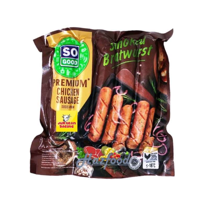Jual So Good Premium Chicken Sausage | Sosis Ayam Premium 300g - Smoked ...
