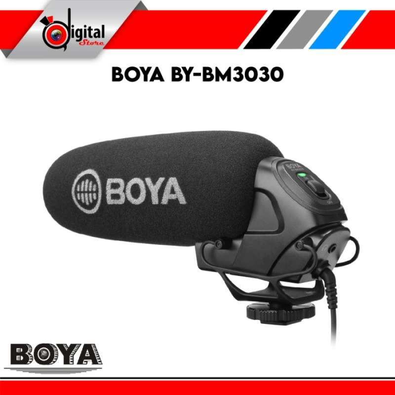 Promo BOYA BY-BM3030 CONDENSER MICROPHONE FOR DSLR CAMERA - - PAKET B ...
