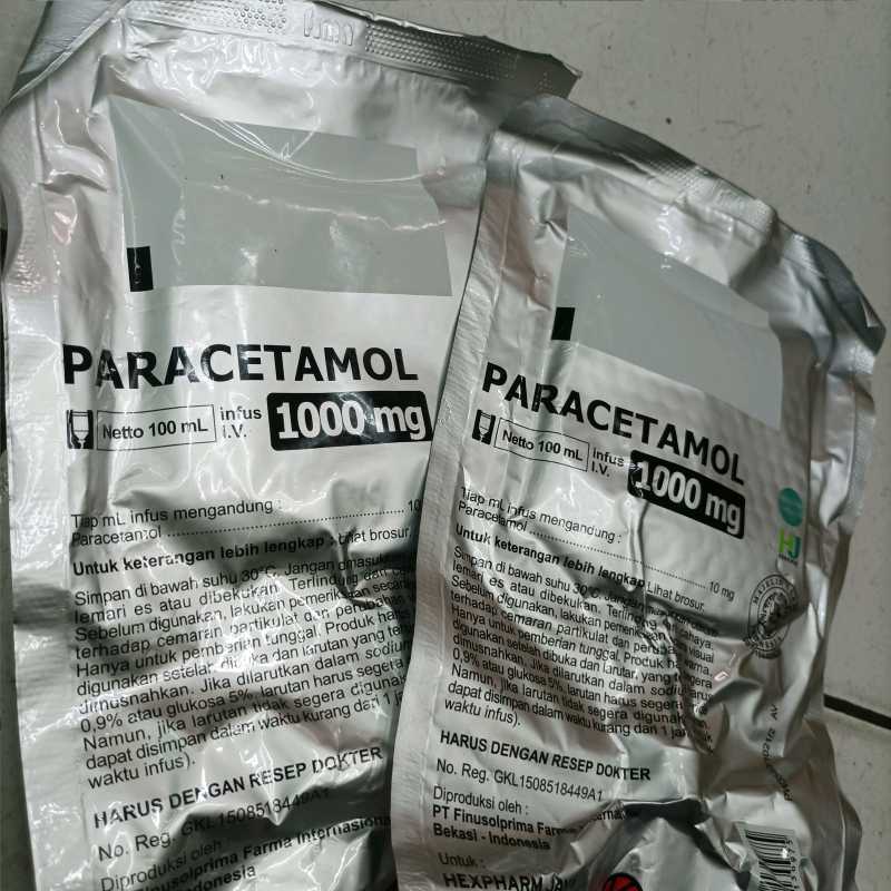 Jual New Paracetamol drip 1000ml per pack Ori di Seller Apotik fitri ...