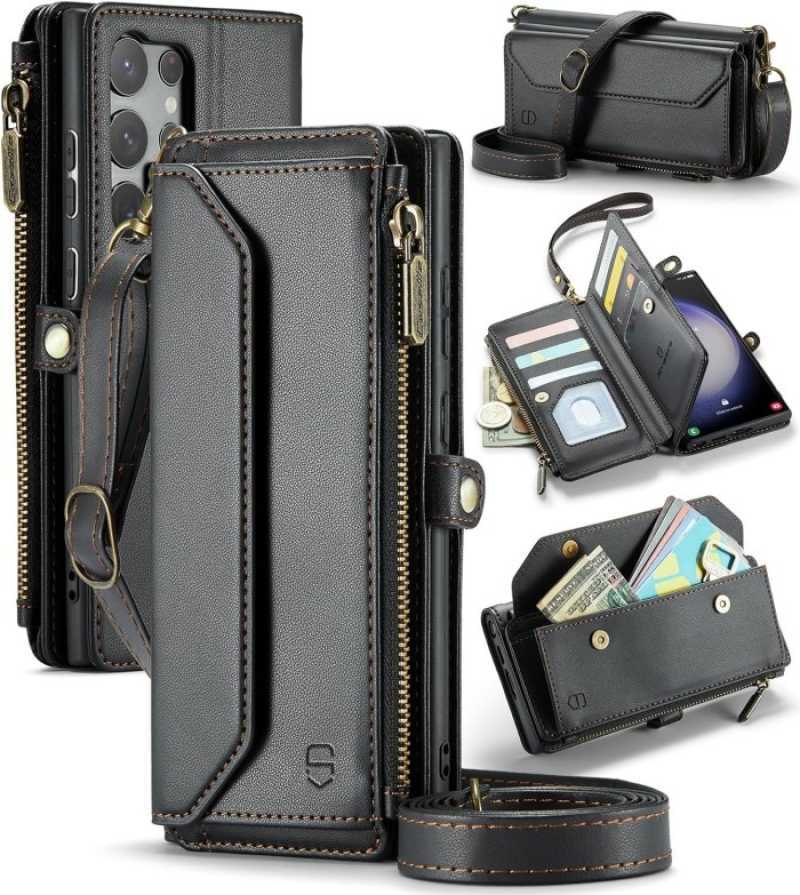Promo Dompet Hp Case Casing Samsung Galaxy S24 Ultra Pu Leather Flip ...