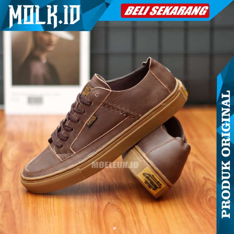 Promo CREWGER Justin Sepatu Formal Sneaker Pria Kulit Asli Kerja Kantor ...