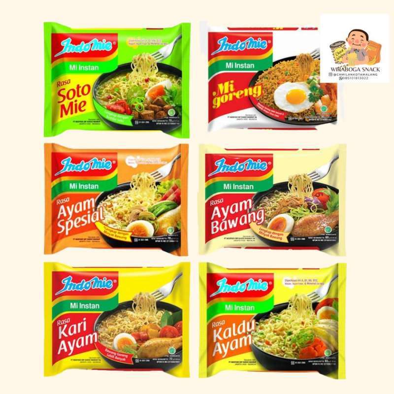Jual Indomie - Mie Instan Indonesia Variant Goreng Dan Kuah - Goreng ...