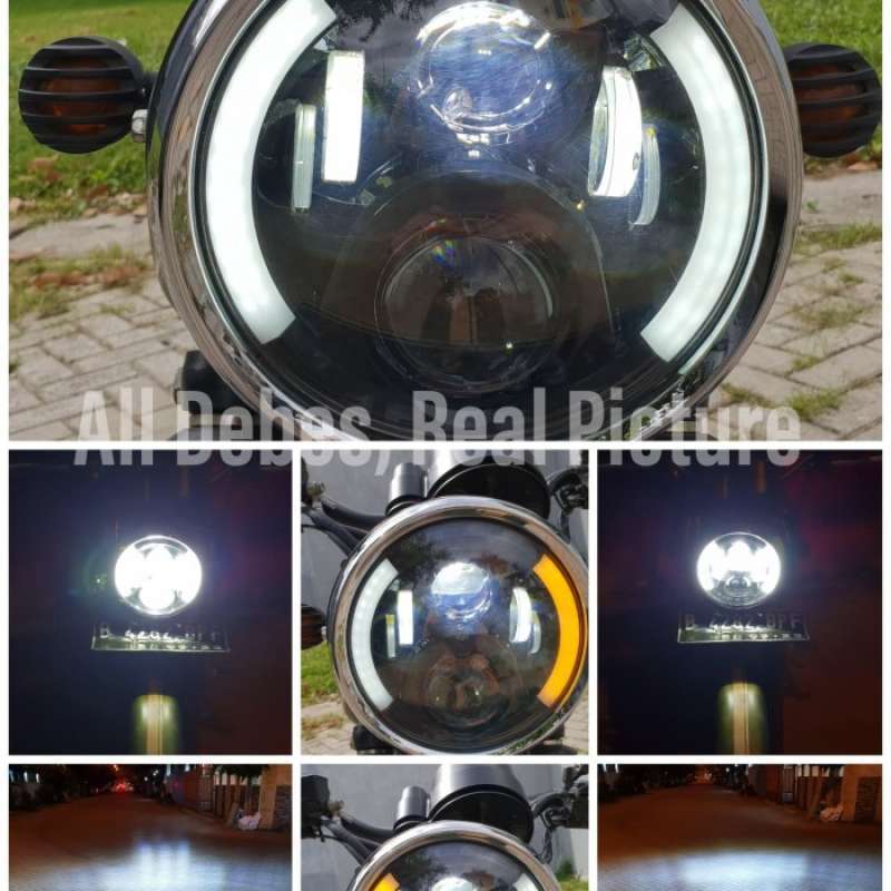 Promo Daymaker 7 inch W175 Harley Jeep with Turning Light GARANSI ...