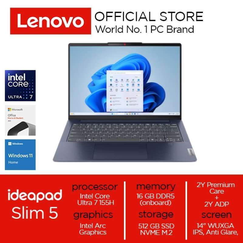 Jual Lenovo Ideapad Slim I Imh Lid Mid Intel Core Ultra H Gb Gb Ssd Intel Arc