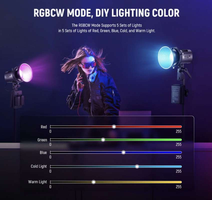 Jual NEEWER MS60C RGB LED Video Light Handheld Spotlight MS60 di Seller ...