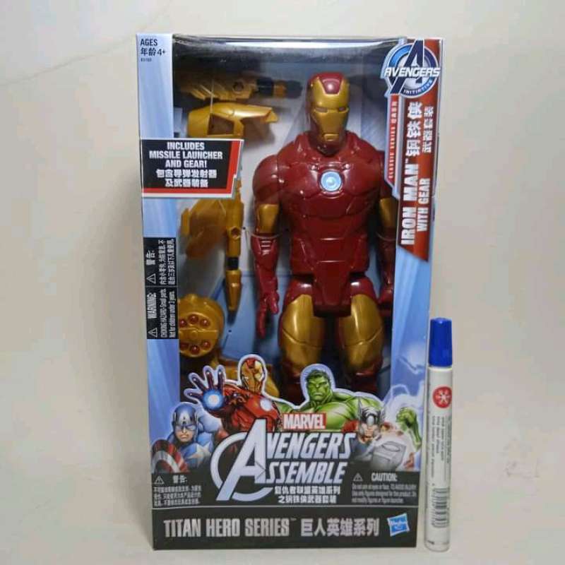 Jual Mainan figure titan ironman titan fx hero series Marvel avangers ...