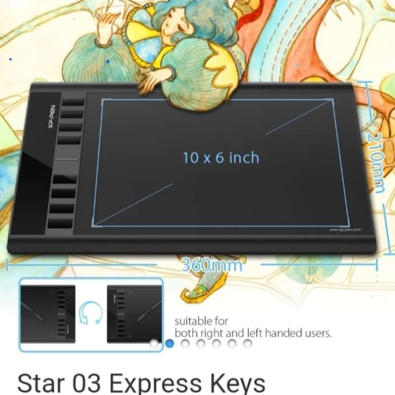 Promo XP pen star 03 Pro V2 drawing pen tablet bonus lengkap garansi 2 ...