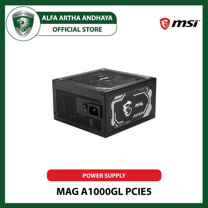 Jual MSI PSU MAG A1000GL PCIE5 [1000W] FULL MODULAR 80+ GOLD di Seller ...