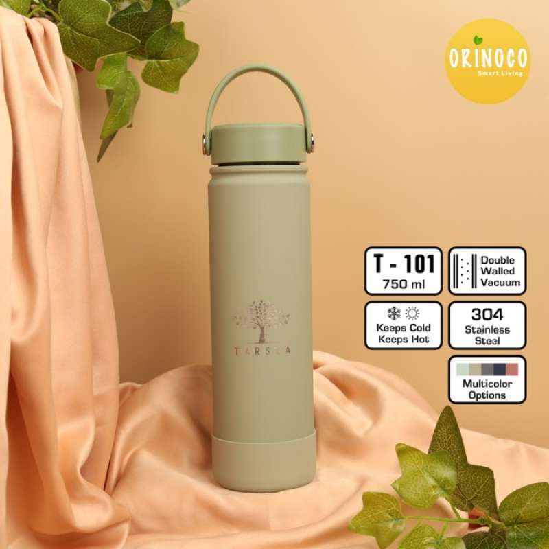 Promo BOTOL TERMOS DOFF COLOR STAINLESS DOUBLE WALL 750 ML HOT & COLD T ...