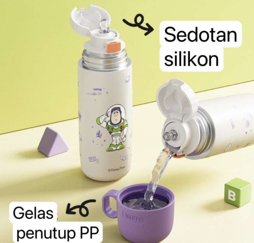 Promo Botol Stainless 316 Anak Sedot Dan Cup Alien Lotso Buzz Elsa ...