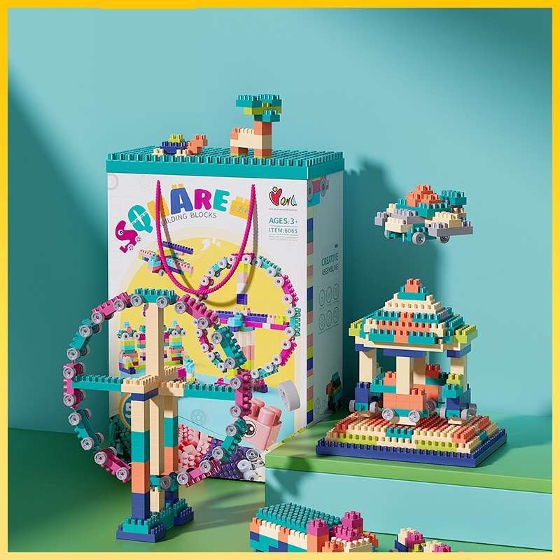 Promo Mainan Edukasi Brick Square Balok Susun Anak Diy 560pc / 360pc ...