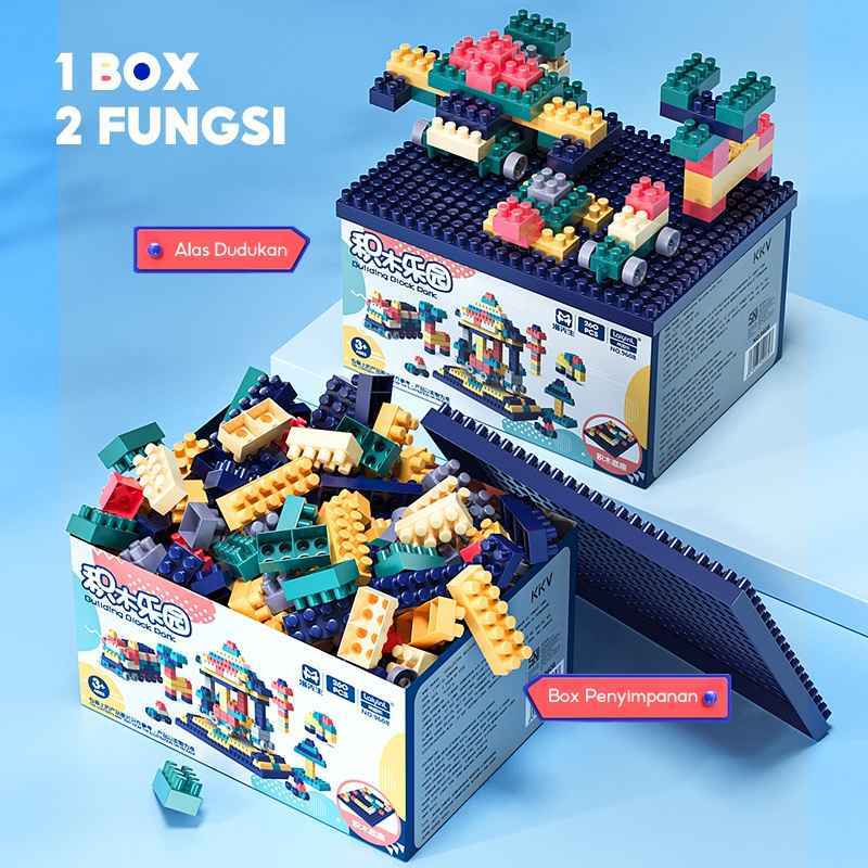 Jual Mainan Edukasi Brick Square Balok Susun Anak DIY 560pc / 360pc ...