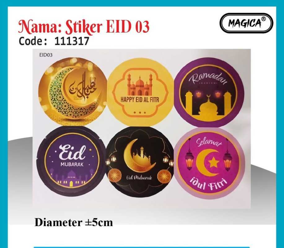 Promo Stiker Hadiah Lebaran Idul Fitri/sticker Hampers Toples Lebaran 6 ...