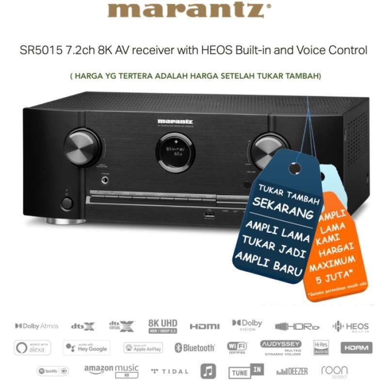 Jual New Marantz Sr5015 Home Theatre Amplifier Dolby Atmos Dts X 4K 8K ...
