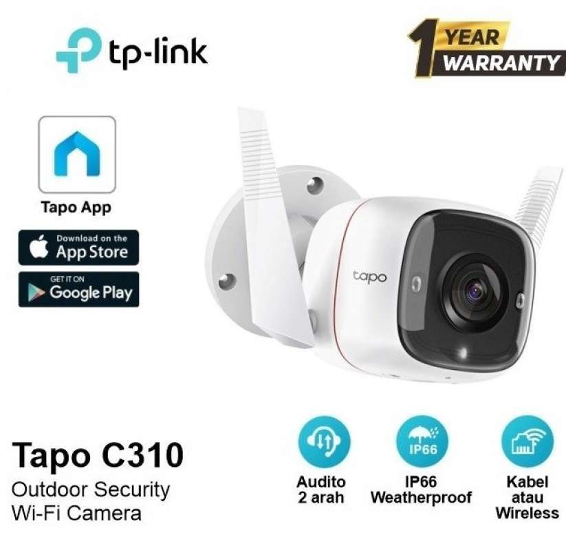 Promo New Tp-Link Tapo C310 3Mp Outdoor Security Wi-Fi Camera(Non ...