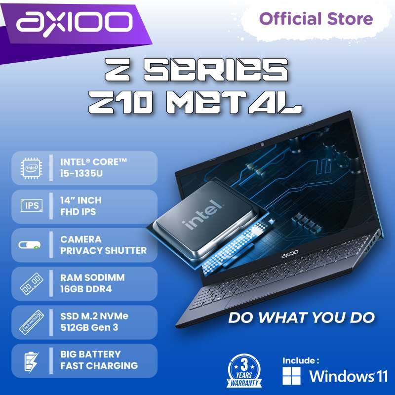 Jual Axioo MyBook Z10 Metal Series Gen 13 Intel Core i5-1335U/16GB/512GB/FHD IPS - Windows 11 di ...