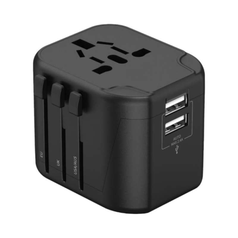 Promo KRISBOW - UNIVERSAL TRAVEL ADAPTER USB / CONVERTER COLOKAN ...