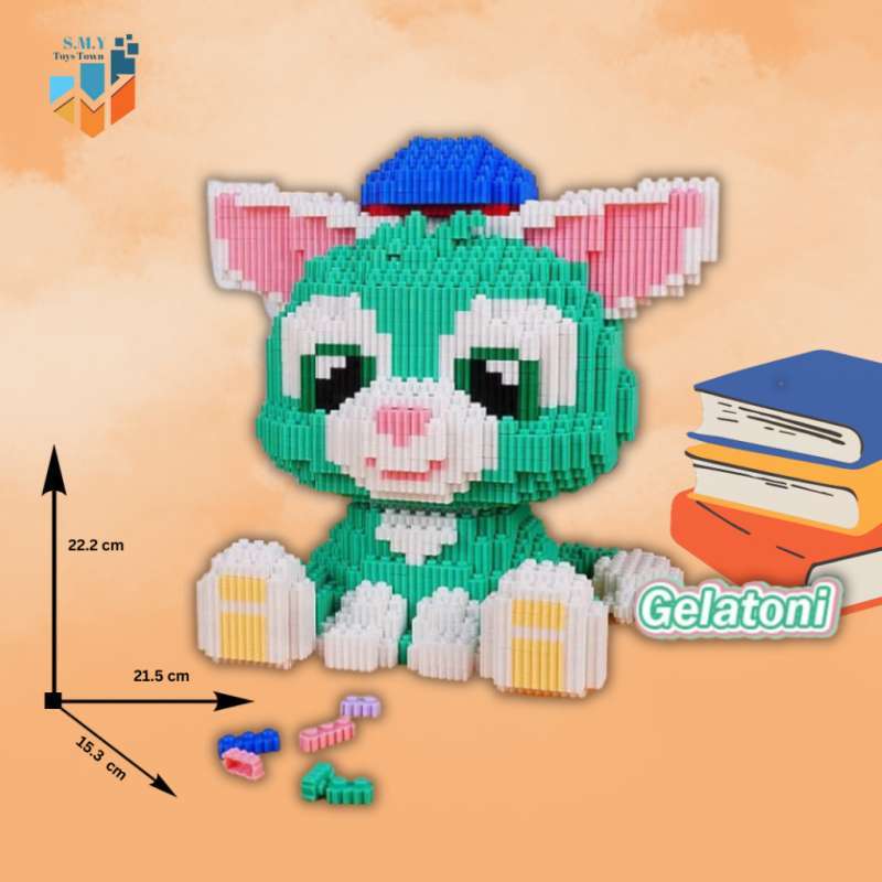 Promo SMY Nano Blocks Disney & Gelatoni 3D Model, Mainan Blok Susun ...