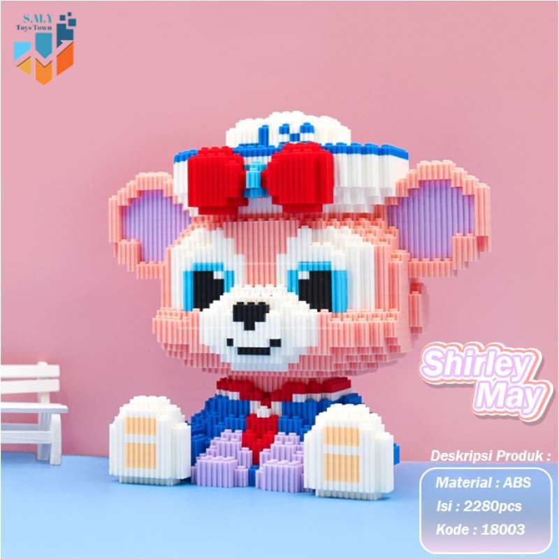 Promo SMY Nano Blocks Disney & Gelatoni 3D Model, Mainan Blok Susun ...