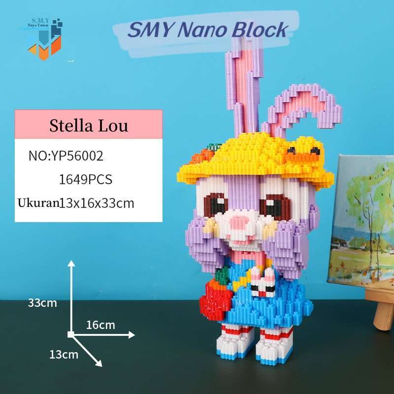 Promo SMY Nano Blocks Disney & Gelatoni 3D Model, Mainan Blok Susun ...