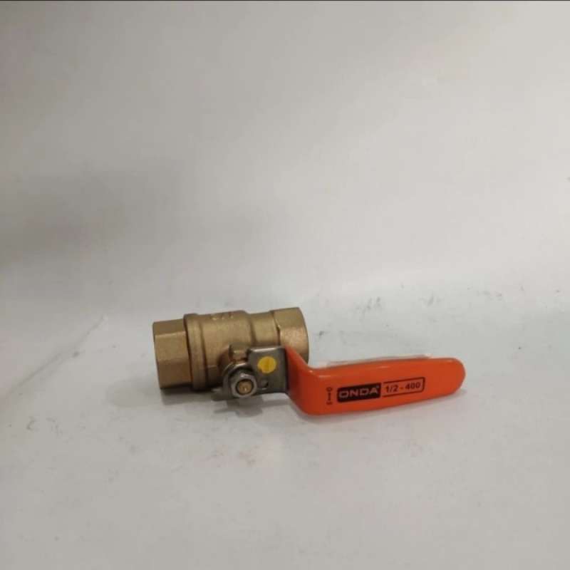 Jual Ball Valve Kuningan Brass Onda 1 2 inch stop kran stopkran engkol ...