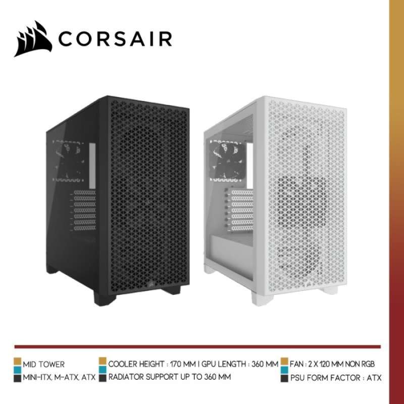 Jual CORSAIR 3000D AIRFLOW Mid-Tower PC Case - Putih AF di Seller Nano ...