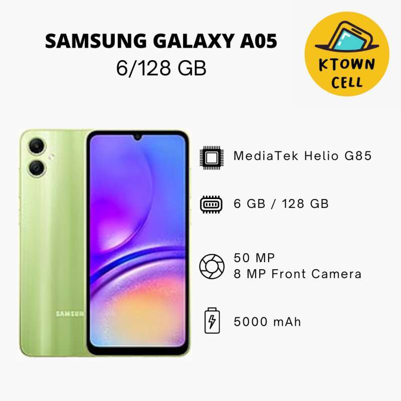 Jual SAMSUNG GALAXY A05 6/128GB GARANSI RESMI - PROMO di Seller Ktown ...