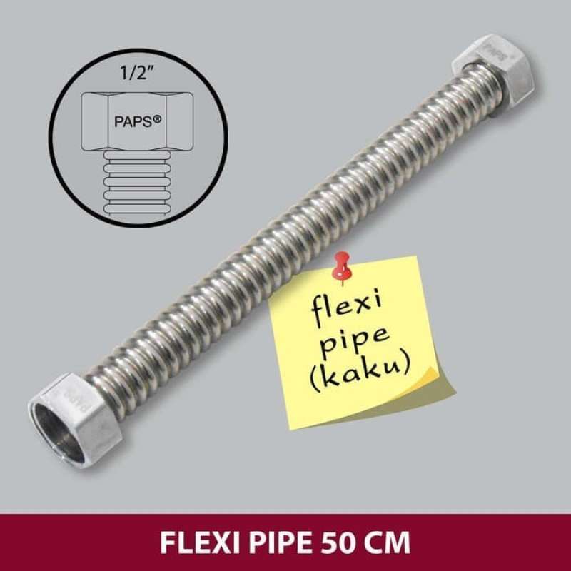 Promo PAPS FLEXIBLE FLEKSIBEL KAKU PIPE FP 50cm SELANG AIR PANAS ...