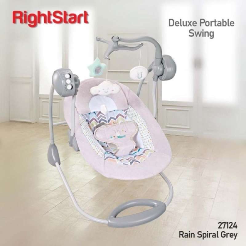 Promo Bouncer Right Start Deluxe Portable Swing / Ayunan Bayi Otomatis ...